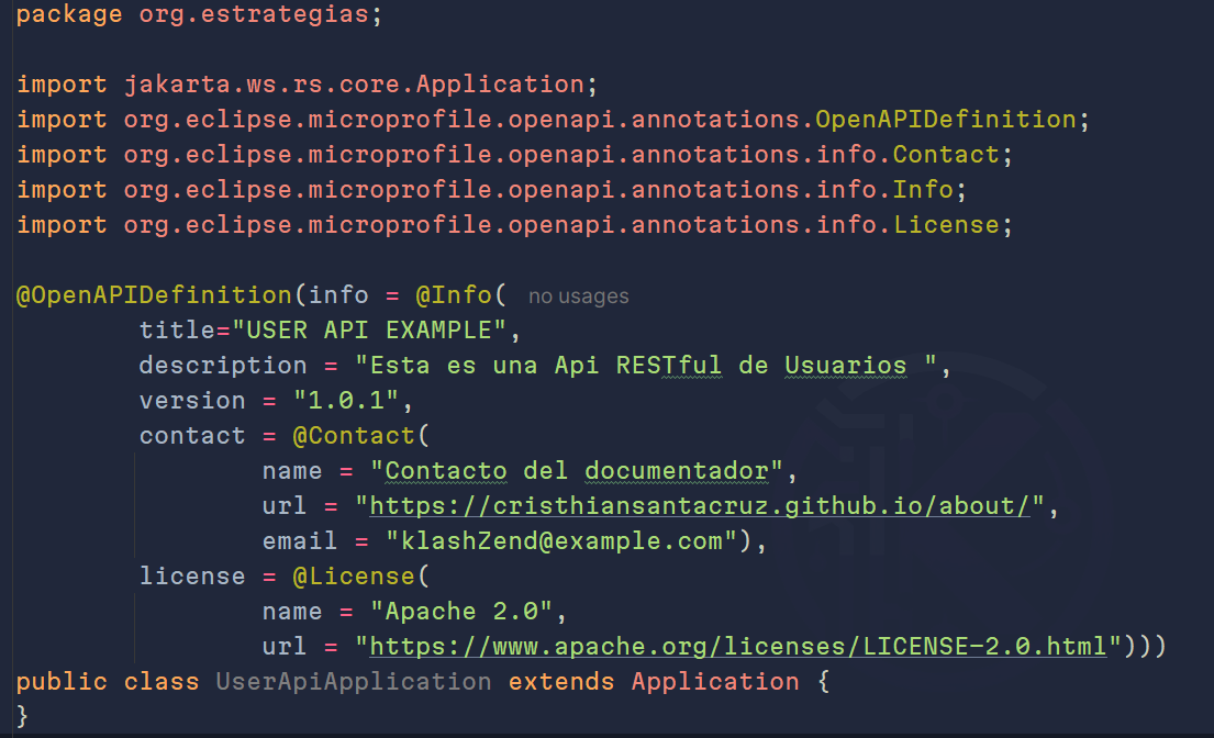 Documentar Apis en Quarkus | Cristhian Santacruz